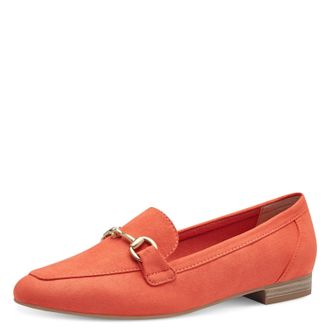 Marco Tozzi Damen Loafer ohne Absatz Vegan mit Schnalle, Orange (Carrot), 42 EU