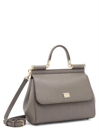 Dolce & Gabbana Womens Handbag Sicily Large Brown Shoulder Bags