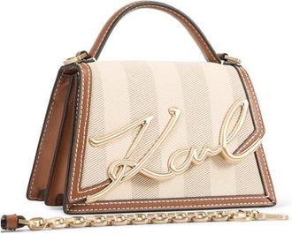 Karl Lagerfeld Sac &agrave; main K/Signature en coton et cuir