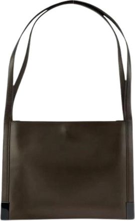 Gucci Pre-owned Sac cabas port&eacute; &eacute;paule en cuir marron m&eacute;tallis&eacute; - Femme - Pre-owned - Brun - Taille: ONE Size