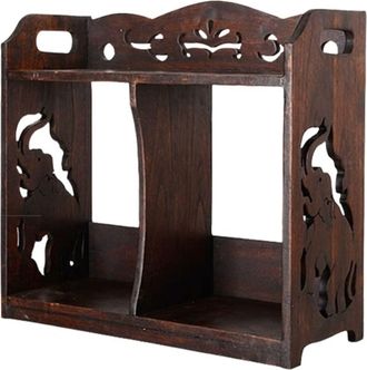 Generic Regale, Ordnungsregale, kleines B&uuml;cherregal, kreatives Retro, hohles Schreibtischregal, einfaches Schreibtischregal, B&uuml;cherregal f&uuml;r Schlafzimmer