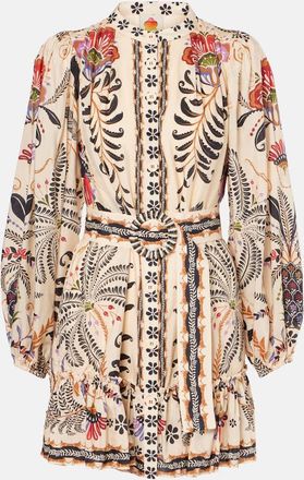 Farm Rio Kleid aus einem Baumwollgemisch