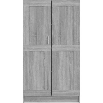 Les Tendances Armoire multifonction mi hauteur 2 portes Kala 82cm - Solution gain de place-Ch&ecirc;ne gris