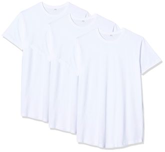 Build Your Brand Herren Shaped Long Tee 3-Pack T-Shirt, Wei&szlig; (Wht/Wht/Wht 01205), XXL