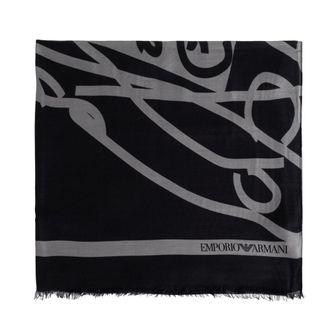 Emporio Armani Homme, Accessoires, Bleu, Taille: ONE Size Foulard &agrave; logo