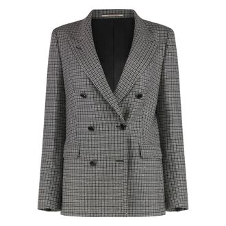 Tagliatore Doppelreihiger Wollmantel - - Jackets - Damen - Grau - L