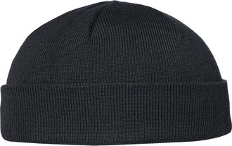 Hanseheld Strickm&uuml;tze Seeb&auml;r Baumwolle Dockerm&uuml;tze kurz flach - Schwarz | Baumwollstrick | Seemann | Feinstrick | Blau | Dunkelblau | Made in Germany | Bio