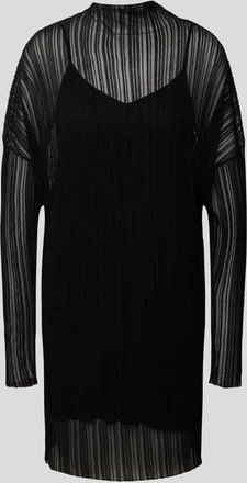 Anine Bing Minikleid mit semitransparentem Besatz