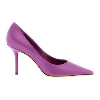 Jimmy Choo London Love 85 Satin Pumps - - Shoes - Damen - Lila - 37 1/2 EU