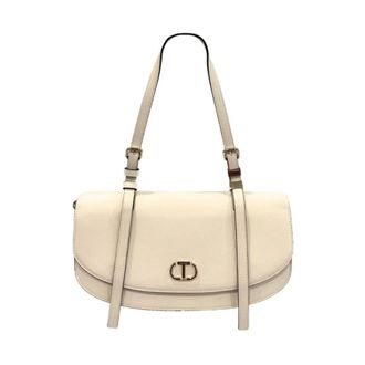 Twinset Femme, Sacs, Blanc, Taille: ONE Size Sac bandouli&egrave;re selle en cuir