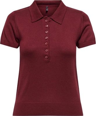 Only Catherine Polo - - Tops - Damen - Braun - L
