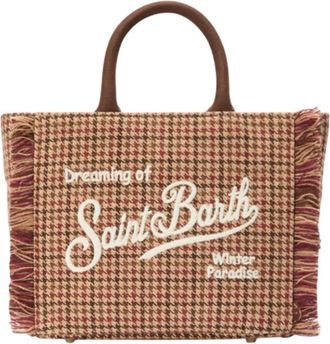 MC2 Saint Barth Femme, Sacs, Brun, Taille: ONE Size Vanity Mini Sac &agrave; Main en Laine