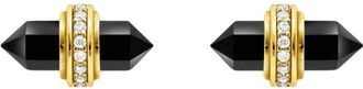 Thomas Sabo Vergoldete Ohrstecker mit sechseckigem Onyx - - Accessories - Damen - Gelb - ONE SIZE