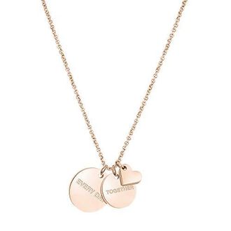 Liebeskind LJ-0520-N-45 Collier, Or Rose (Placage Ionique)