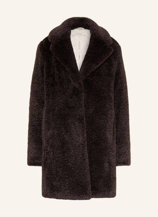 Lilienfels Lilienfels Teddyfell-Mantel braun