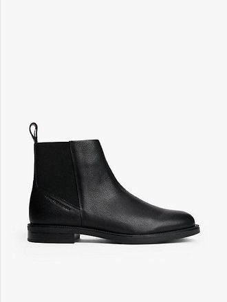 Tommy Hilfiger Bottines Chelsea en cuir &agrave; fermeture &Eacute;clair doublure chaude