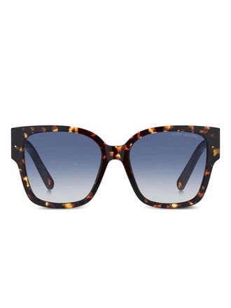 Marc Jacobs Eckige Sonnenbrille in Schildpattoptik - Braun