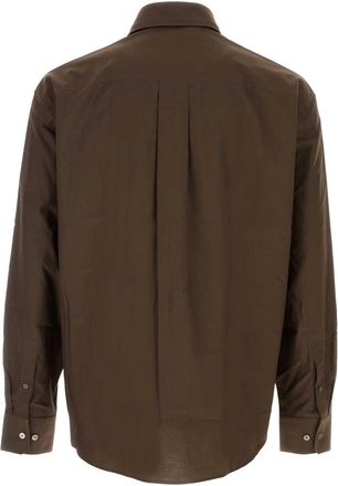 Christophe Lemaire Cotton-Silk Blend Shirt - Brown