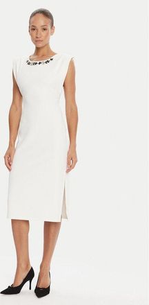 Rinascimento Rinascimento Coctailkleid CFC0020043002 Weiß Slim Fit