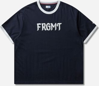 Tommy Hilfiger Men s FRGMT Logo Ringer T-Shirt Navy Blue