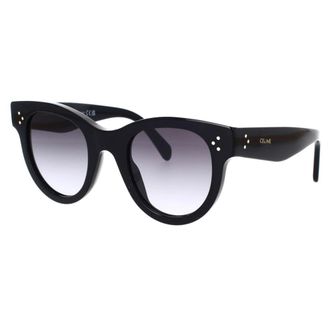Celine Runde Sonnenbrille Schwarzer Rahmen Graue Gl&auml;ser - - Accessories - Damen - Schwarzk - ONE SIZE