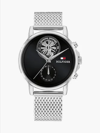 Tommy Hilfiger Montre bracelet noire avec sous-cadran
