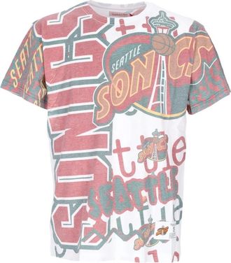Mitchell & Ness Seattle Supersonics Jubil&auml;um T-Shirt - - Tops - Herren - Mehrfarbig - M
