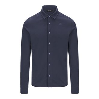 K-Way Homme, Chemises, Bleu, Taille: XL Chemise Casual Piqu&eacute; Timothee