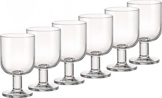 Bormioli Rocco 091229 Hosteria, Packung mit 6 gro&szlig;en Gl&auml;sern, Glas, 28 cl