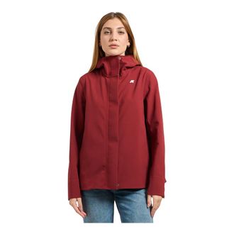 K-Way Rote Wasserdichte Winddichte Damenjacke - - Jackets - Damen - Rot - XS