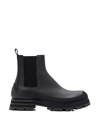 Alexander McQueen Alexander McQueen Stiefel - Leather Ankle Boots - Gr. 40 (EU) - in Schwarz - f&uuml;r Damen