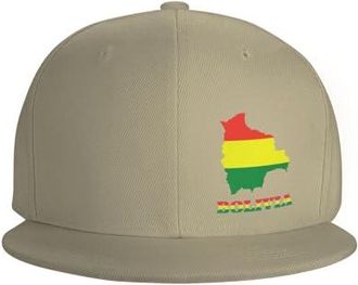 Generic Drapeau De La Bolivie Carte De La Bolivie Homme Femme Chapeaux Pare-Soleil Mode Casquette De Baseball Snapback Strapback Cap pour Golf Camping Sport