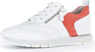 Gabor Femme Baskets, Dame Chaussure Basse,Semelle int&eacute;rieure Amovible,Chaussure de Sport,Chaussure de Loisir,Bas,Faible,Blanc (Latte),37.5 EU / 4.5 UK