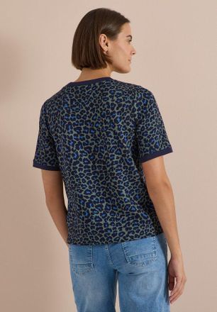 Cecil Rundhalsshirt mit Leomuster