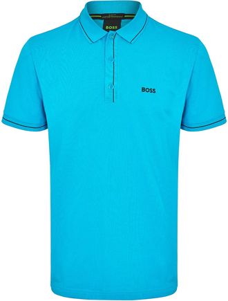 HUGO BOSS Paddy Poloshirt f&uuml;r Herren, kurz&auml;rmlig (T&uuml;rkis/Aquablau)