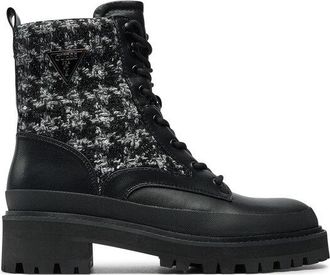 Guess Schnürstiefeletten Badany FLFBDN ELE10 Schwarz