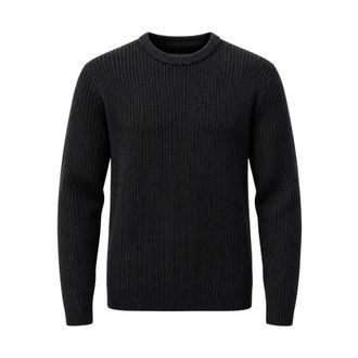 Dolce & Gabbana Wollpullover mit Rundhalsausschnitt - - Knitwear - Herren - Schwarzk - M