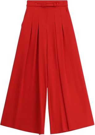Imperial Femme, Pantalons, Rouge, Taille: 36 FR Pantalon Palazzo