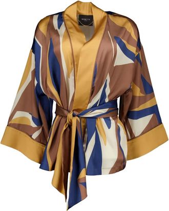 Nenette Femme, Blouses et Chemises, Multicolore, Taille: 34 FR Veste Kimono