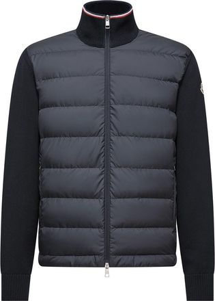 Moncler Cardigan zippé en coton matelassé