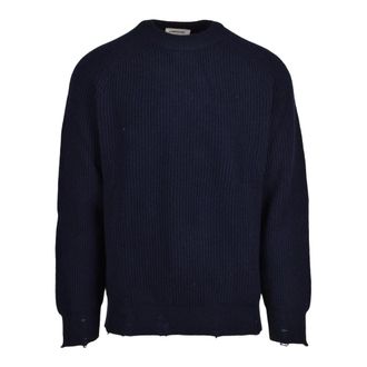 ATOMOFACTORY Rippstrickpullover - - Knitwear - Herren - Blau - XL