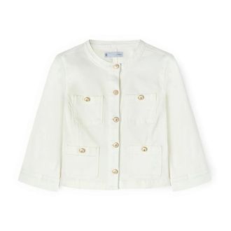Motivi Gemischte Baumwoll-Drilljacke - - Jackets - Damen - Wei&szlig; - 2XS