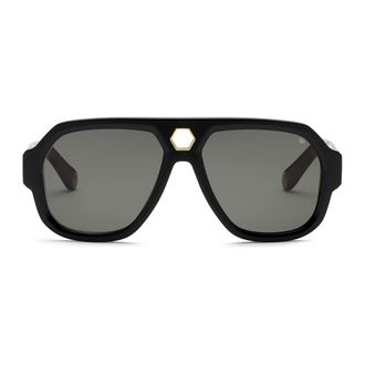 Philipp Plein Homme, Accessoires, Noir, Taille: ONE Size Starlight Lunettes de soleil