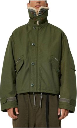 Kenzo Homme, Vestes, Vert, Taille: L Blouson Arm&eacute;e