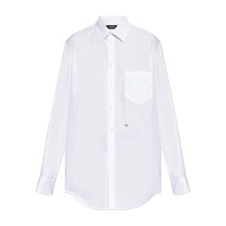 Dsquared2 Femme, Blouses et Chemises, Blanc, Taille: 42 FR Chemise avec poche
