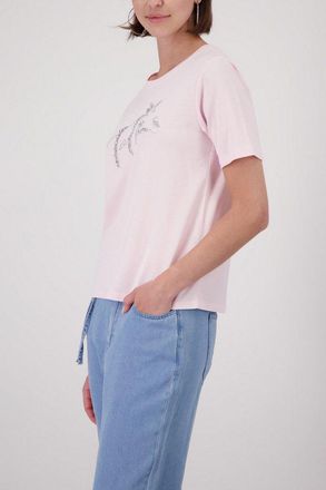 Monari Rundhalsshirt mit Glitzersteinchen