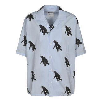 Moschino Shirt mit Grafikprint - - Shirts - Herren - Blau - M