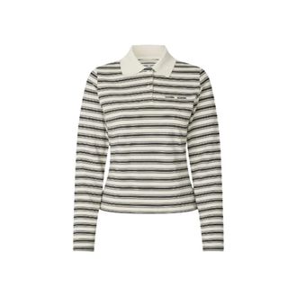 Sams&oslash;e & Sams&oslash;e Sadonell LS Polo - - Tops - Damen - Wei&szlig; - S