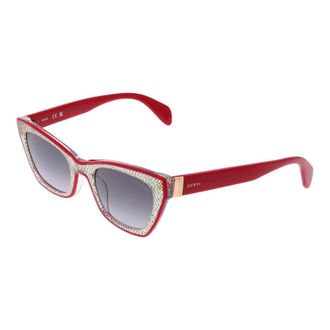 Guess Femme, Accessoires, Rouge, Taille: ONE Size Lunettes de Soleil Cat Eye Rouges