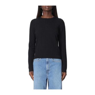 A|X Armani Exchange Viskose-Jacquard-Strickpullover - - Knitwear - Damen - Schwarzk - XS